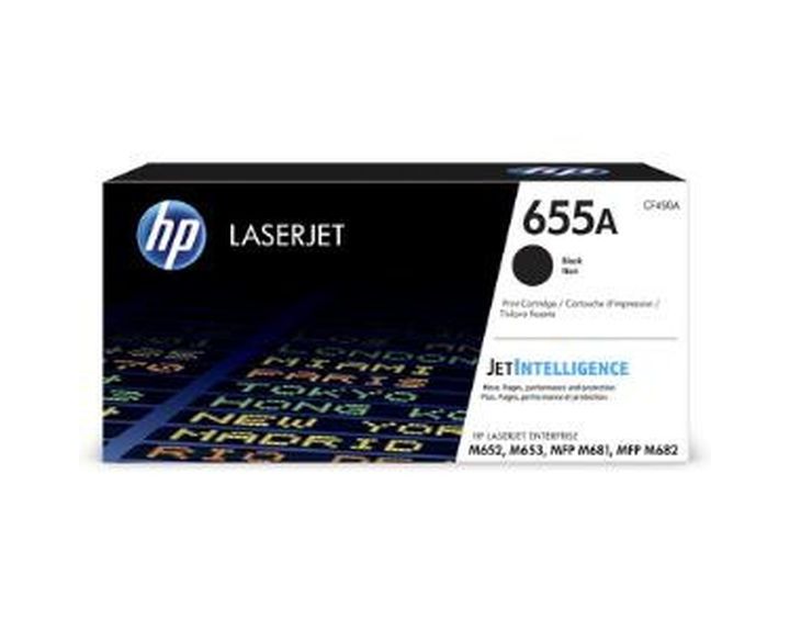 HP 655A Black LaserJet Toner Cartridge CF450A