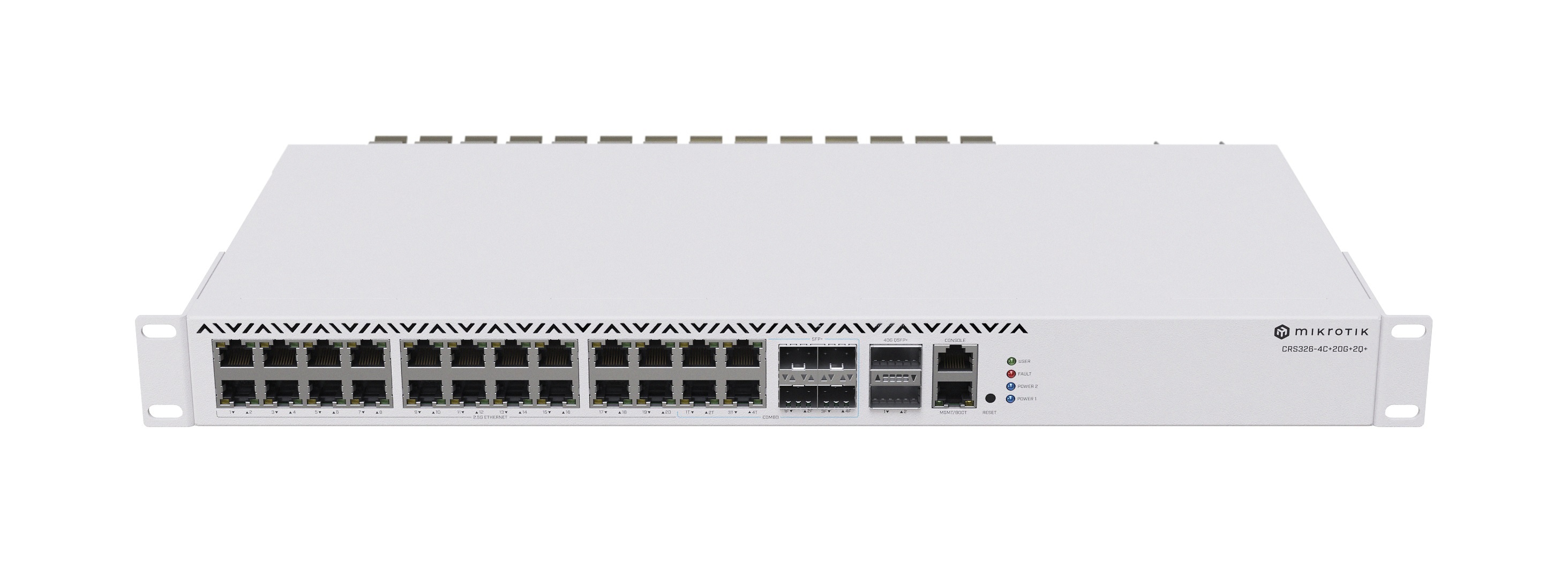 MIKROTIK CRS326-4C+20G+2Q+RM CRS326-4C+20G+2Q+RM 4x COMBO 40 Gbps QSFP+ ...