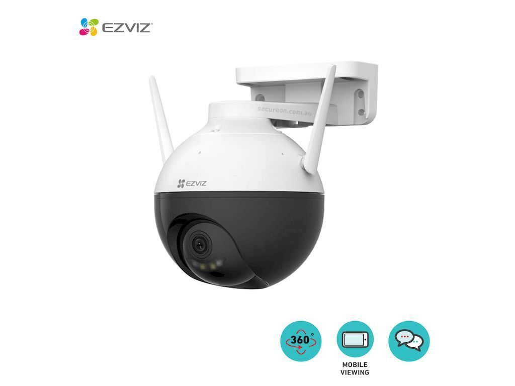 EZVIZ CS-C8W 4MP Outdoor Wireless Security Camera 2K Pan & Tilt Wi-Fi ...