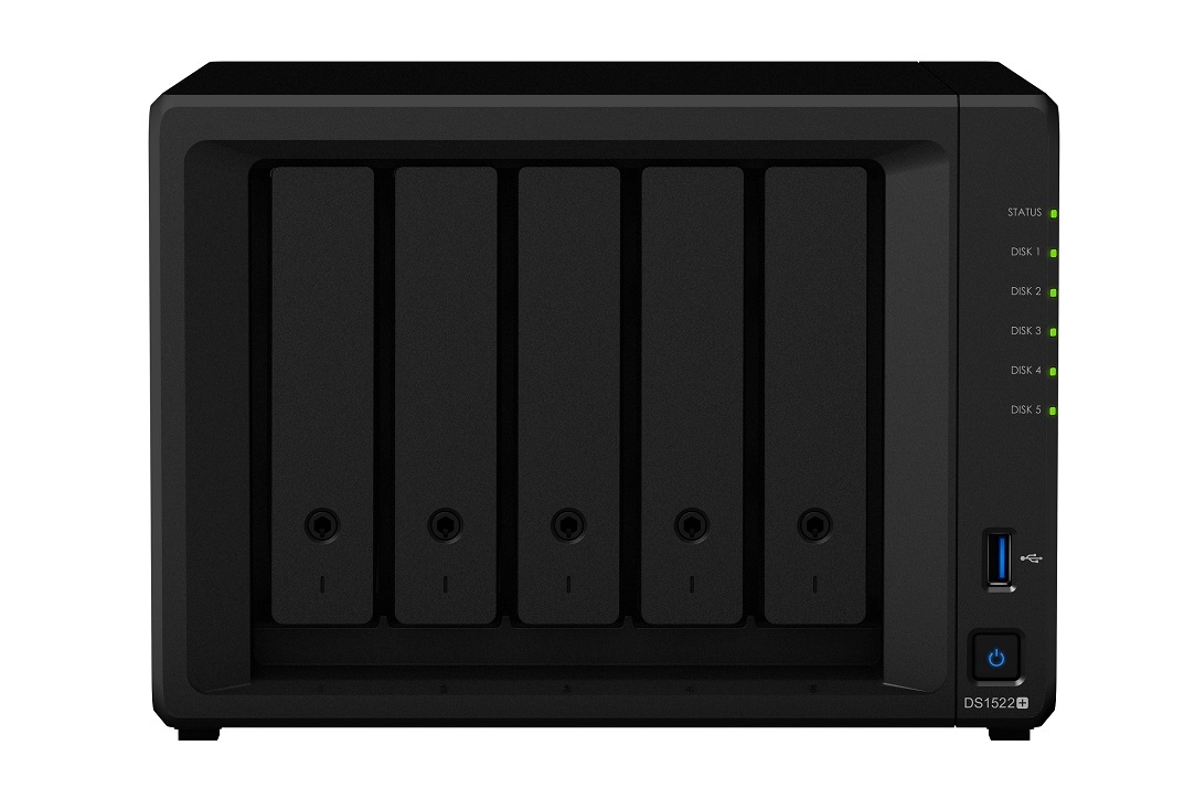 Synology DiskStation DS1522+ 5-Bay 3.5" Diskless 4xGbE NAS (Tower), AMD ...