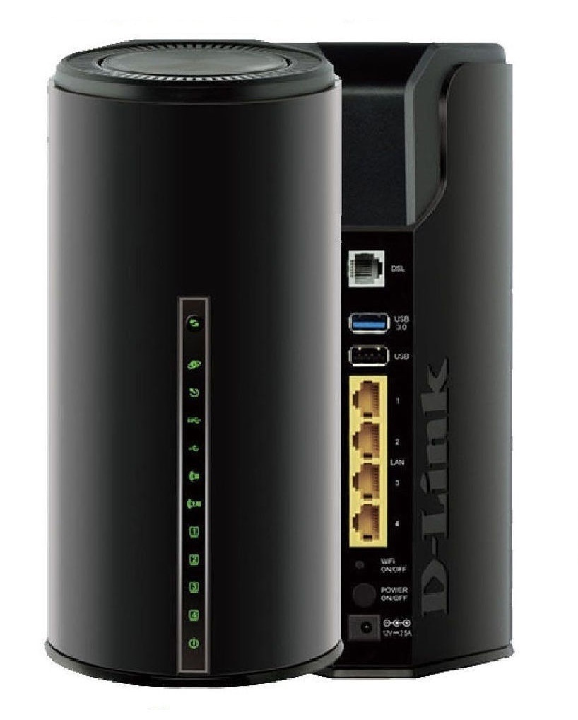 D-Link AC1750 Wireless Dual Band Modem Router - Gigabit Cloud ADSL2 ...