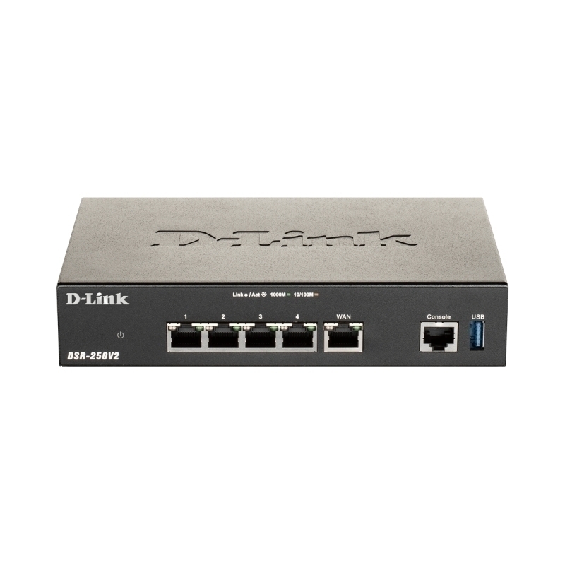 D-Link DSR-250V2 5-Gigabit Port VPN Router |DeviceDeal