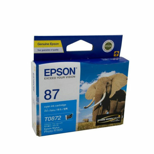 Epson 87 - UltraChrome Hi-Gloss2 - Cyan Ink Cartridge 915 pages C13T087290