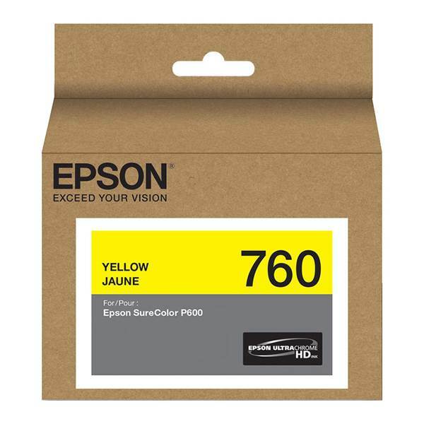Epson 760 UltraChrome HD Yellow Ink Cartridge C13T760400