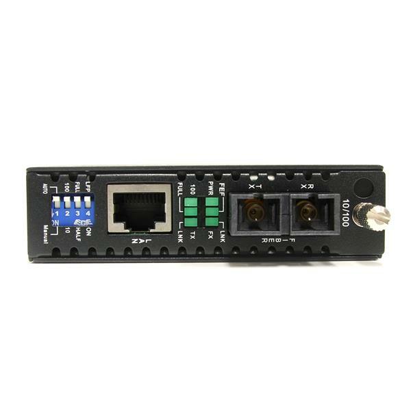 StarTech Ethernet to SC MM Fiber Media Converter ET90110SC2