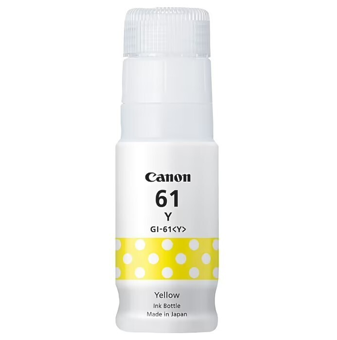 CANON GI61Y YELLOW INK BOTTLE FOR G3620 G3625 G3660 - 7.7K PAGE YIELD ...