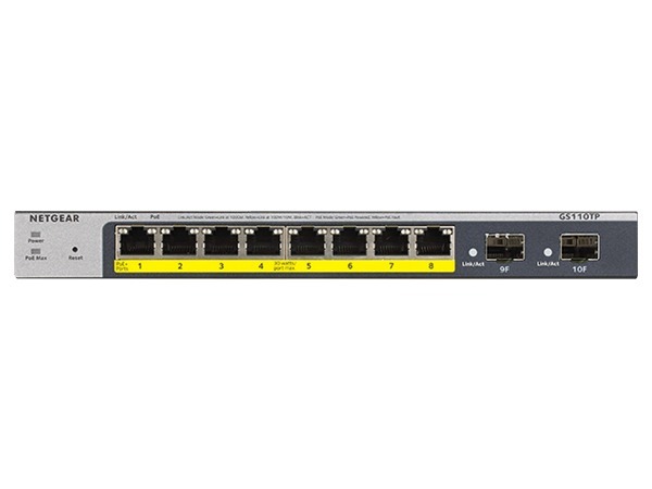 NETGEAR GS110TP-300AJS 8-PORT POE GIGABIT ETHERNET SMART SWITCH GS110TP ...