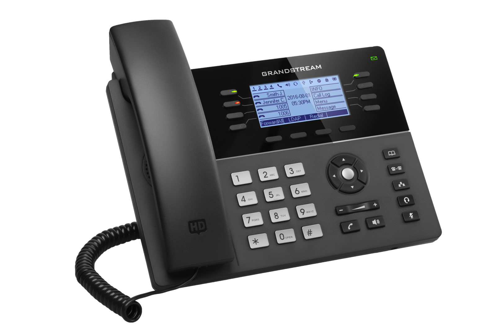 Grandstream GXP1782 8 lines HD PoE IP Phone Dual 10/100Mbps Ports, 4 ...