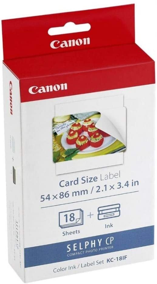 Canon Selphy Card Size Label Ink Paper Pack KC 18IF DeviceDeal Canon Selphy Card Size Label Ink Paper Pack KC 18IF DeviceDeal