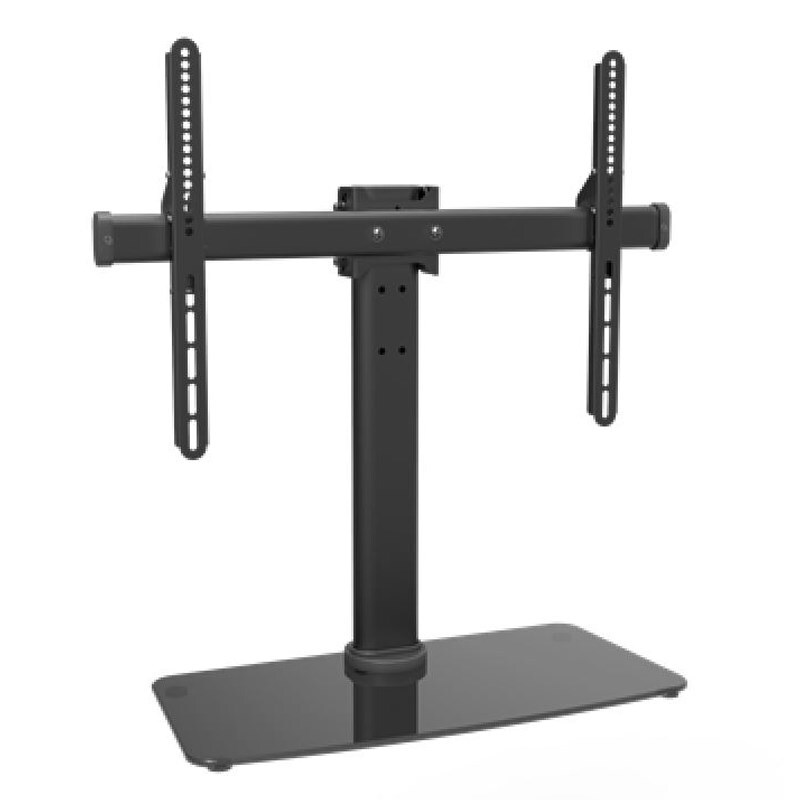 Brateck Tabletop TV Stand With Tempered Glass Base (32" to 55" Max 40kg ...