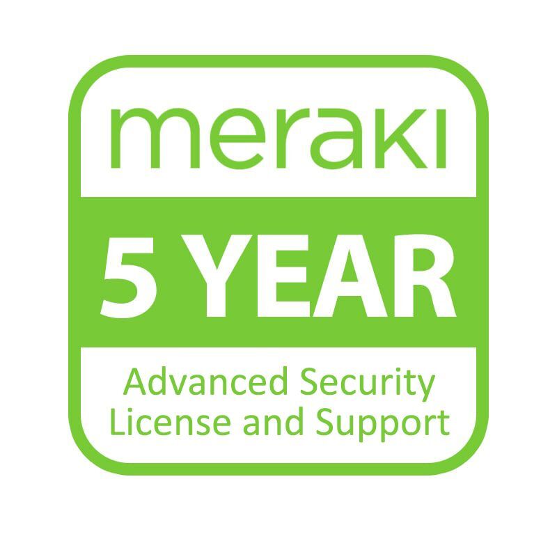 CISCO MERAKI (LIC-MX65-SEC-5YR) MX65 ADVANCED SECURITY LICENSE, 5 YEARS ...