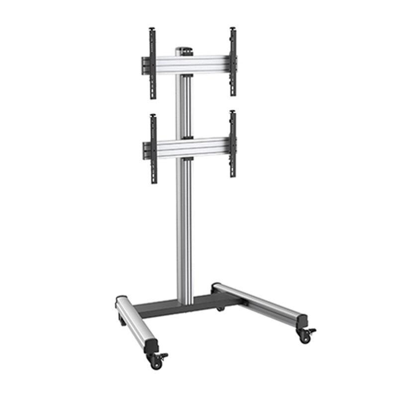Brateck Dual Screen Stacked TV Trolley Cart (43" - 55" Max 50kg ...
