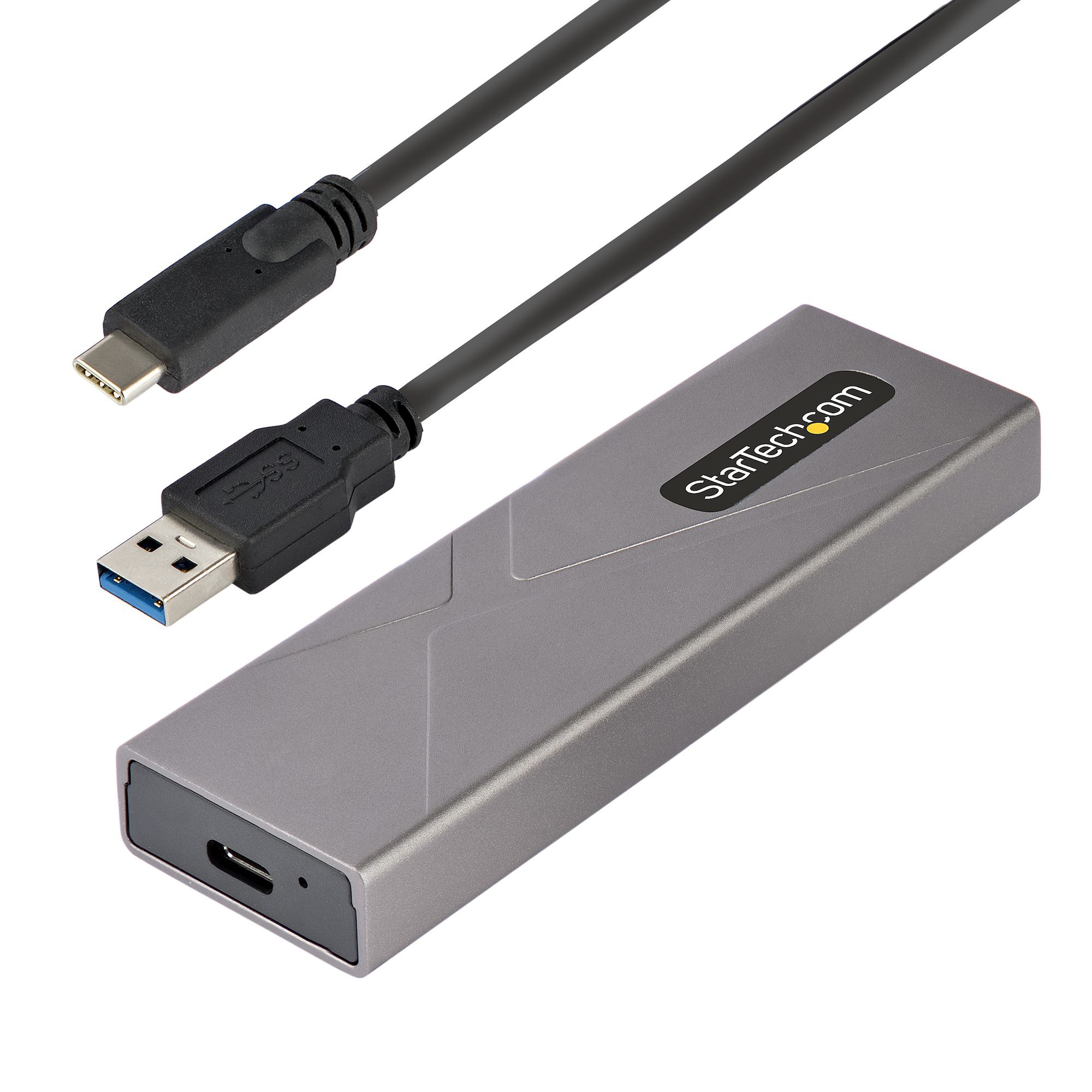 Startech M2-USB-C-NVME-SATA M.2 PCIe NVMe/M.2 SATA SSD USB Enclosure ...