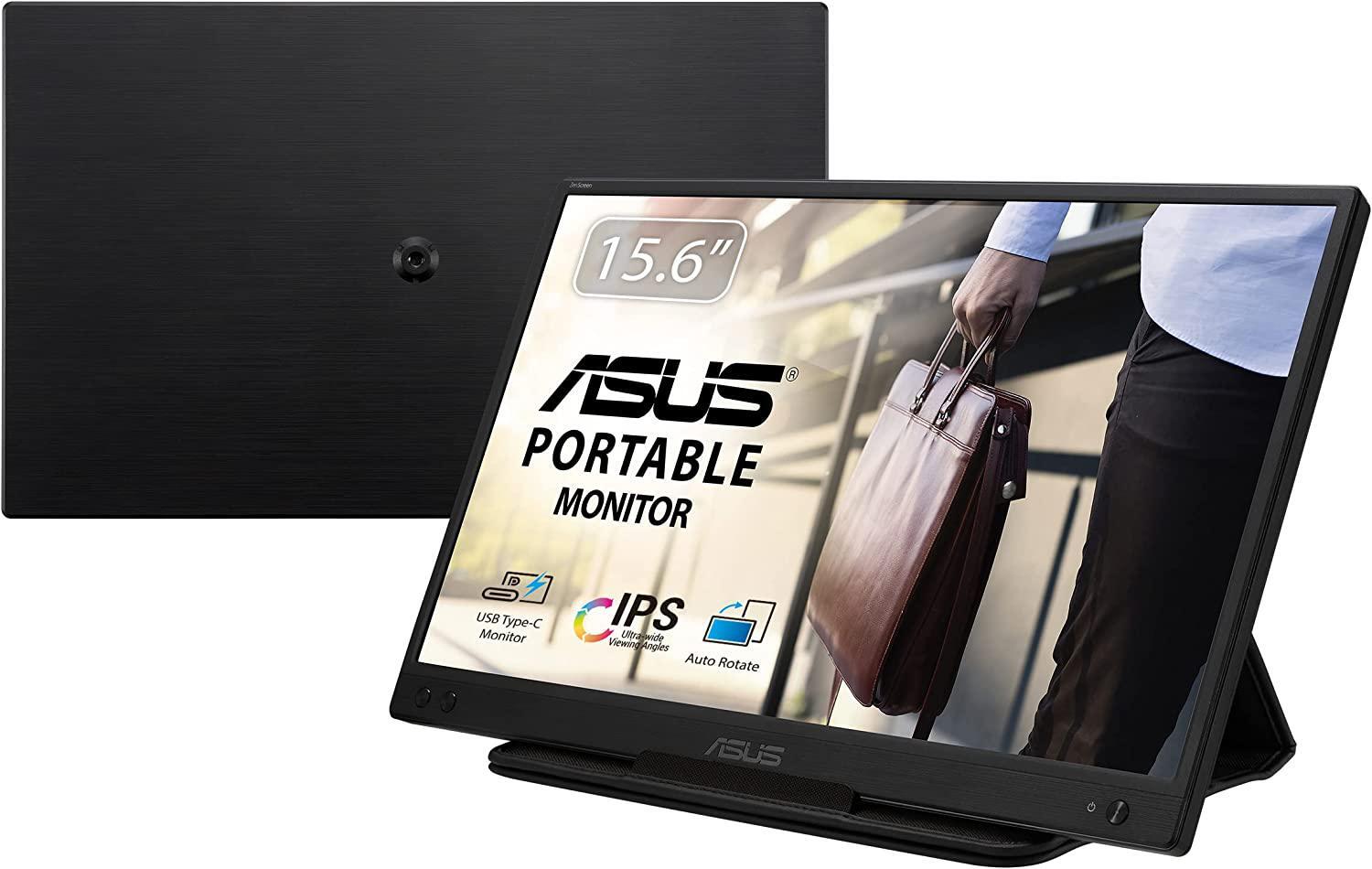 ASUS MB166C ZenScreen 15.6" 1080P Portable USB Monitor (MB166C) - USB-C ...