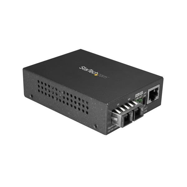 StarTech Gigabit Ethernet to SC Fiber Media Converter - 1000Base-LX - Single-mode - 10 km MCMGBSCSM1