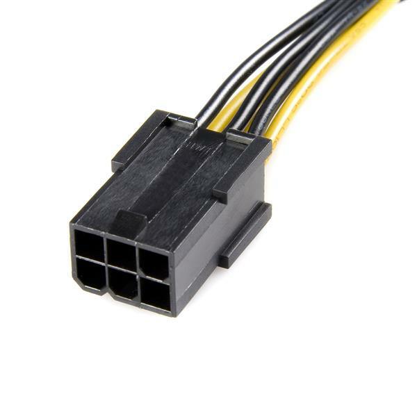 StarTech PCIe 6 pin to 8 pin Power Adapter Cable PCIEX68ADAP