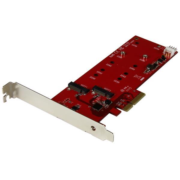 StarTech 2x M.2 SATA SSD Controller Card - PCIe PEX2M2