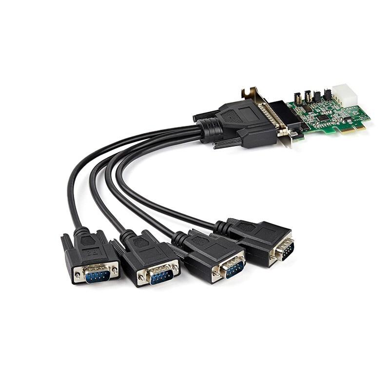 StarTech 4-port PCI Express RS232 Serial Adapter Card | DeviceDeal
