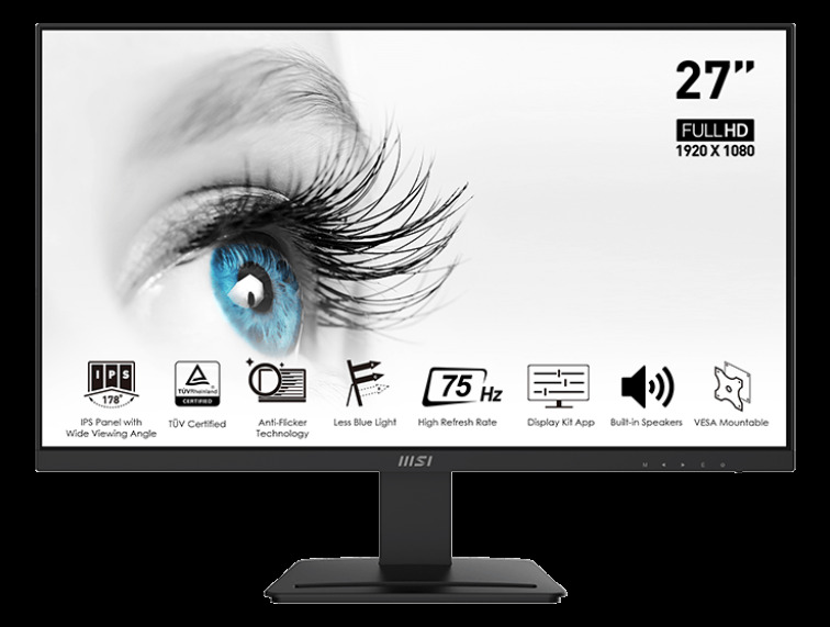 MSI PRO MP273 27" FHD IPS Business Monitor, Black |DeviceDeal