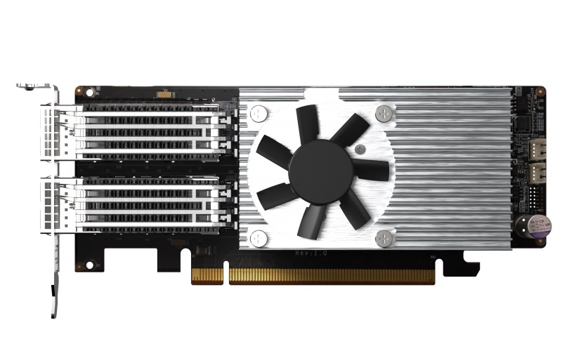 QNAP Dual-port 100 GbE network expansion card(QXG-100G2SF-E810)