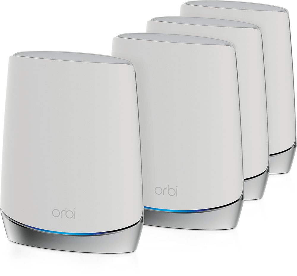 NETGEAR Orbi WiFi 6 AX4200 Mesh System Router + 3 Satellites (RBK754 ...