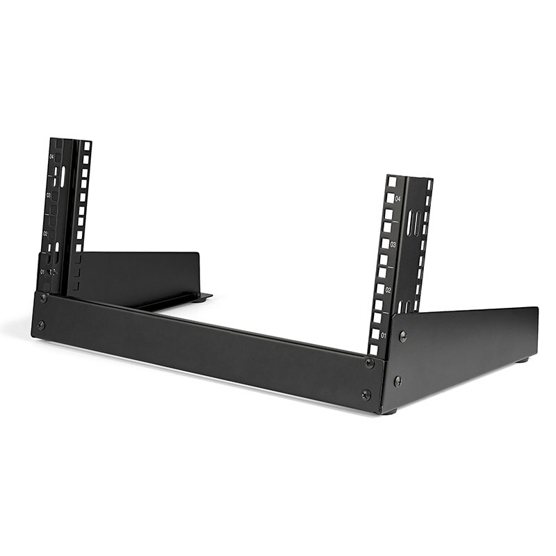 StarTech 4U Open Frame Desktop Rack - 2 Post - Free Standing Rack ...