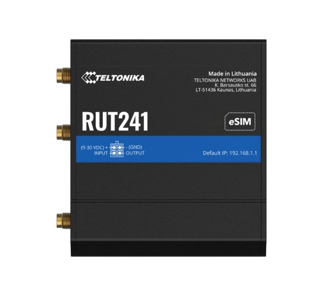 Teltonika RUT241 Compact Industrial 4G LTE CAT4 wireless Router |DeviceDeal