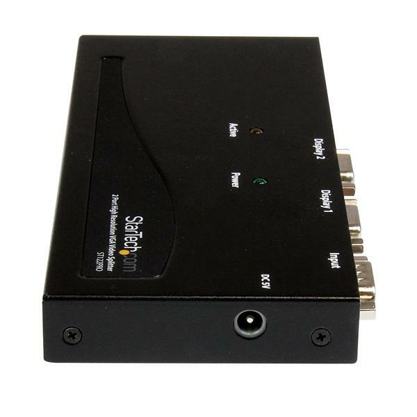 StarTech 2 Port High Resolution VGA Video Splitter ST122PRO