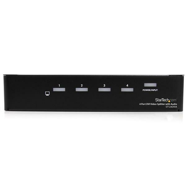 StarTech 4-Port DVI Video Splitter with Audio ST124DVIA