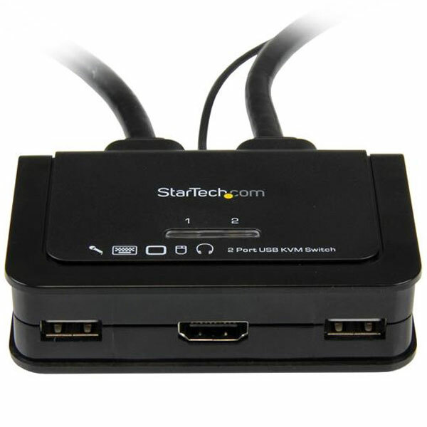 StarTech 2 Port USB HDMI Cable KVM Switch SV211HDUA StarTech 2 Port USB HDMI Cable KVM Switch SV211HDUA