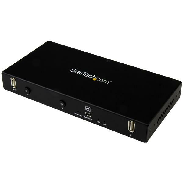 StarTech 2-port KVM Console Adapter - Rackmount Crash Cart Adapter ...
