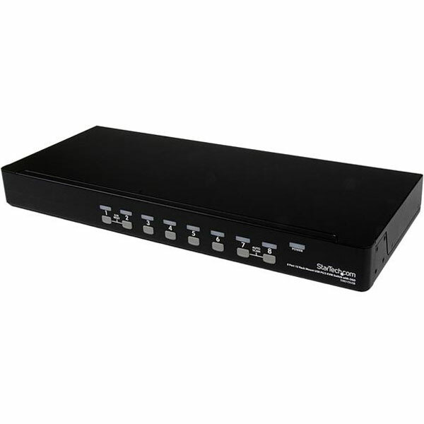 StarTech 8 Port VGA USB PS/2 KVM Switch with OSD - 1U Rackmount SV831DUSB StarTech 8 Port VGA USB PS/2 KVM Switch with OSD - 1U Rackmount SV831DUSB