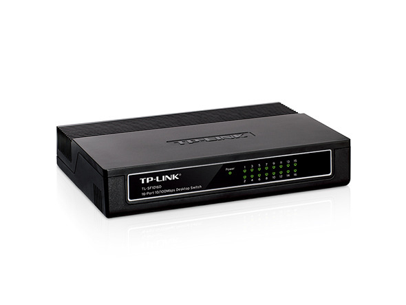 TP-LINK TL-SF1016D 16 Port 10/100 Desktop Switch