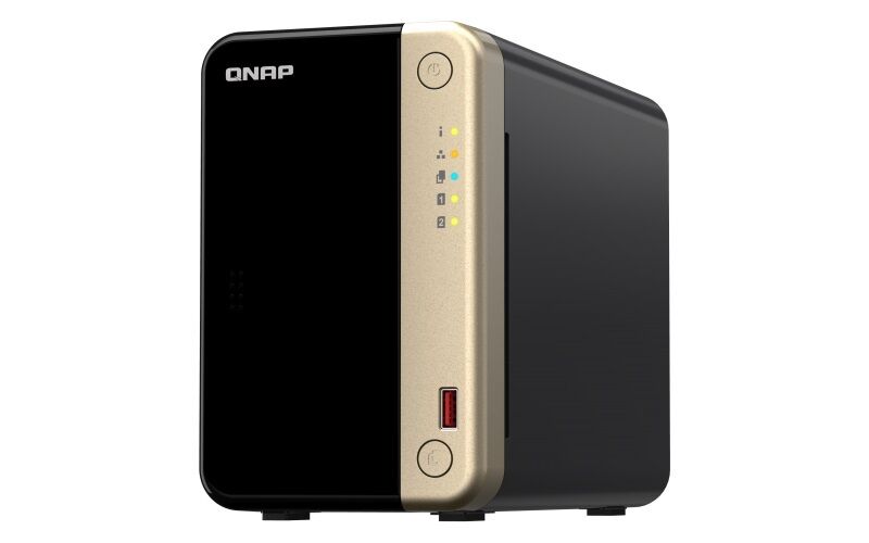 QNAP TS-264-8G 2-Bay Diskless NAS Celeron N5105/N5095 Quad-Core 8GB ...
