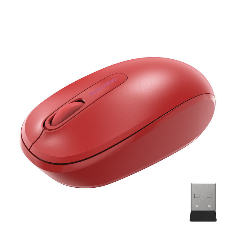 Microsoft 1850 Mouse - Radio Frequency - USB - Optical - Flame Red ...