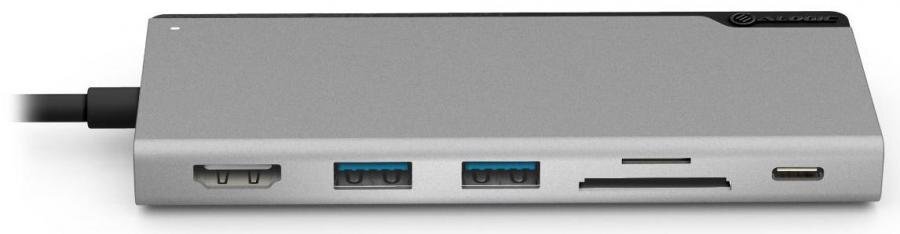 Alogic USB-C Dock UNI Docking Station with Power Delivery - Space Grey