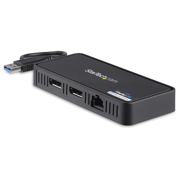 StarTech USB to Dual DisplayPort Mini Dock with GbE LAN - Dual 4K 60 Hz ...