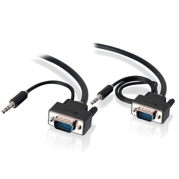 Alogic 20m Pro Series Slim flexible VGA Cable with 80cm/30cm 3.5mm ...