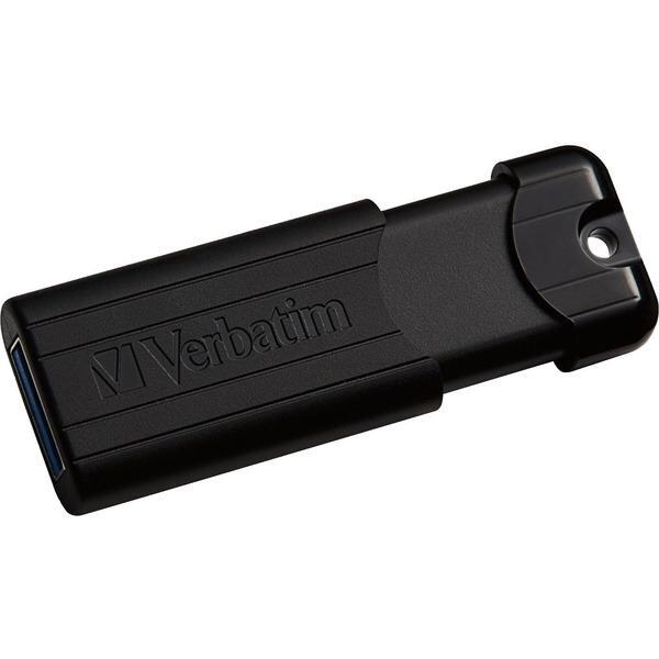 Verbatim USB3.0 Store N GO64GB Pinstripe Black P-Blist - 49318 |DeviceDeal