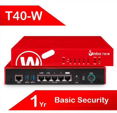WatchGuard Firebox T40-W with 1-yr Basic Security Suite (AU) | DeviceDeal