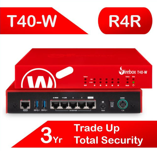 Trade Up to WatchGuard Firebox T40-W with 3-yr Total Security Suite (AU ...