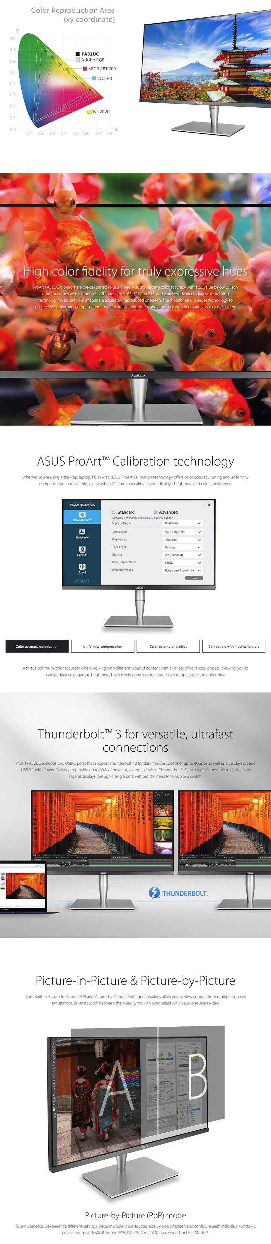 ASUS ProArt PA32UC-K 32" 4K HDR Professional Direct-LED IPS Monitor