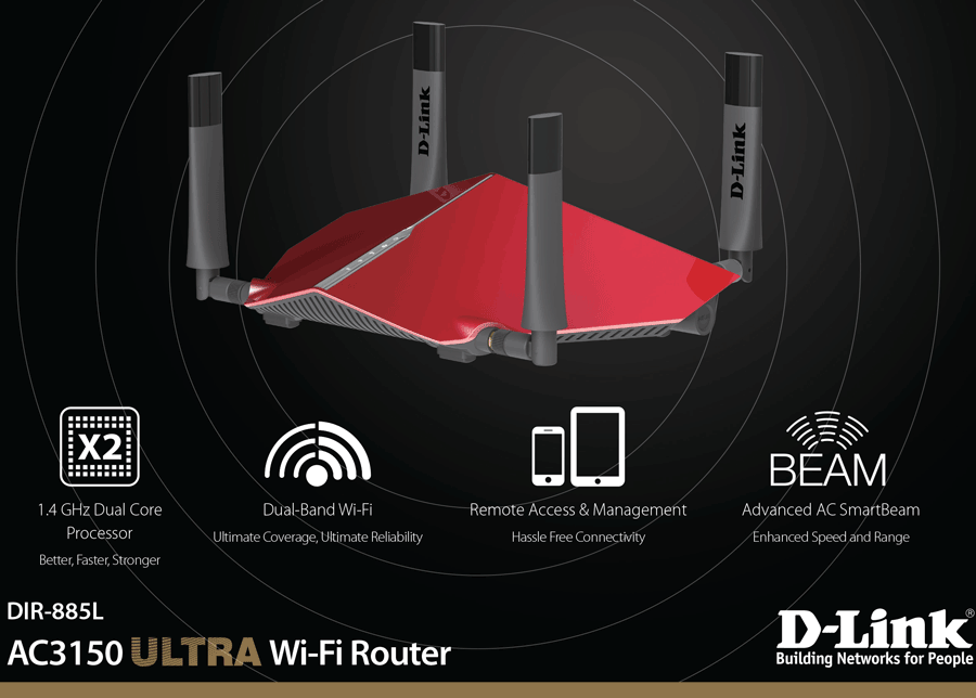 D-Link DIR-885L AC3150 Ultra Wi-Fi Router