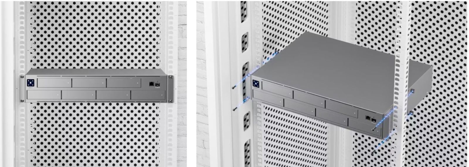 Ubiquiti UNAS Pro 2U rack-mount NAS with (7) 2.5/3.5" drive bays - 10 ...