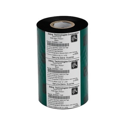 Zebra RIBBON ZEBRA P4T/RP4T RESIN 5095 - 110MM WIDE 30METRE LENGTH ...